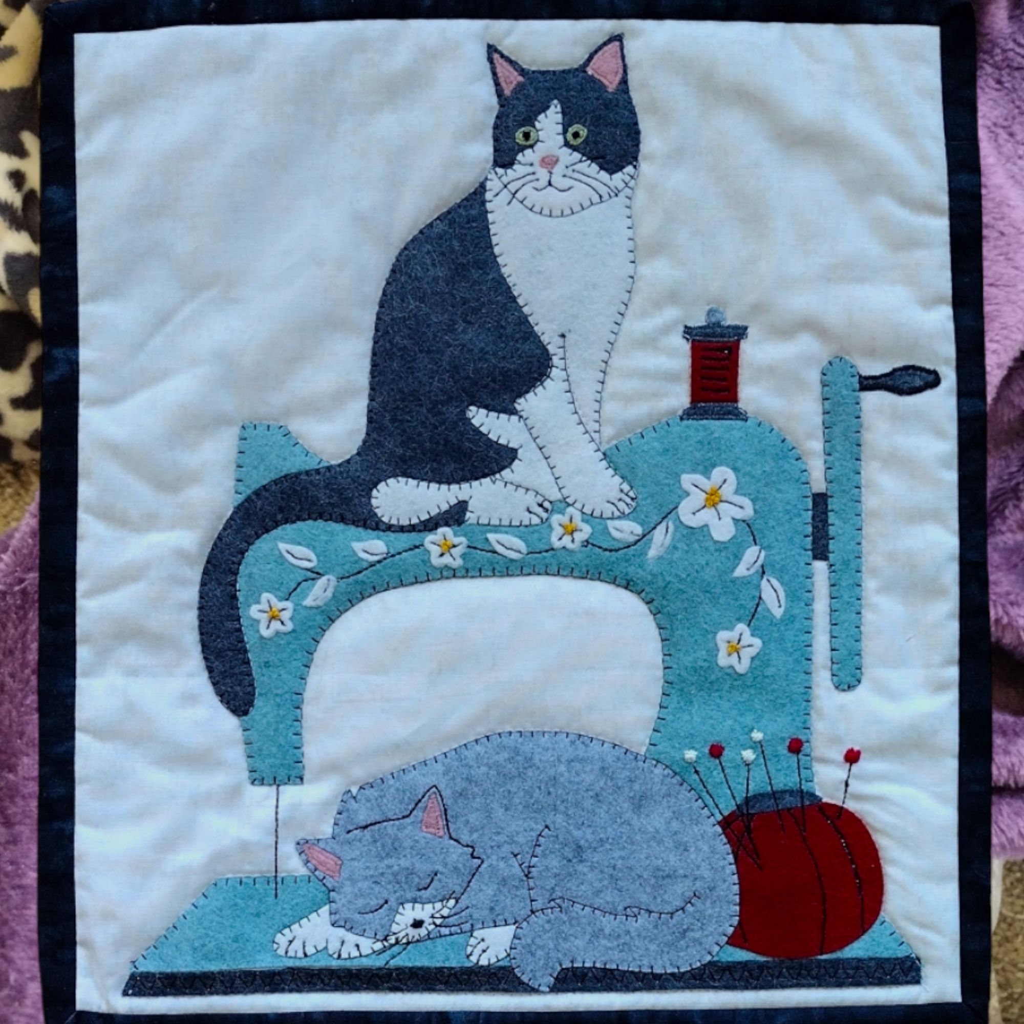 Cat Nap Kit | Cat Wall Quilt Kit | Wall Hanging Quilt Kits | Cat DIY ...