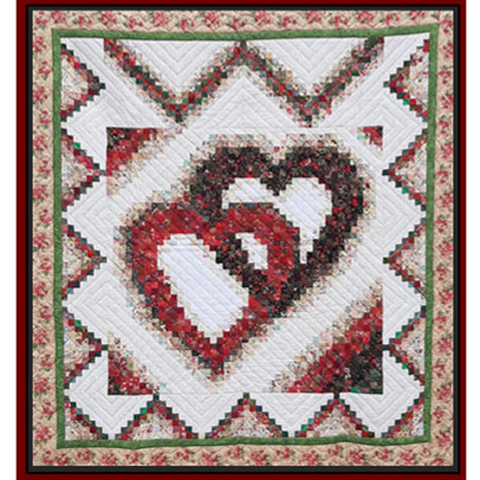 Linking Hearts Quilt Pattern | Modern Quilt Pattern by Rachel's of ...