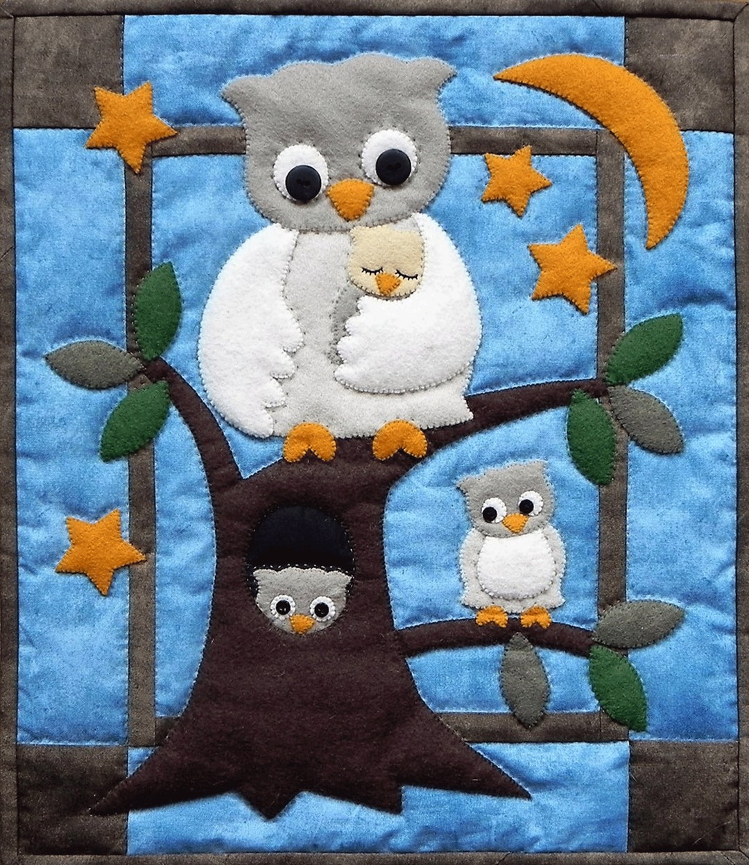 Owl Family Quilt Pattern | Wall Quilt Patterns | Owl-themed Pattern ...