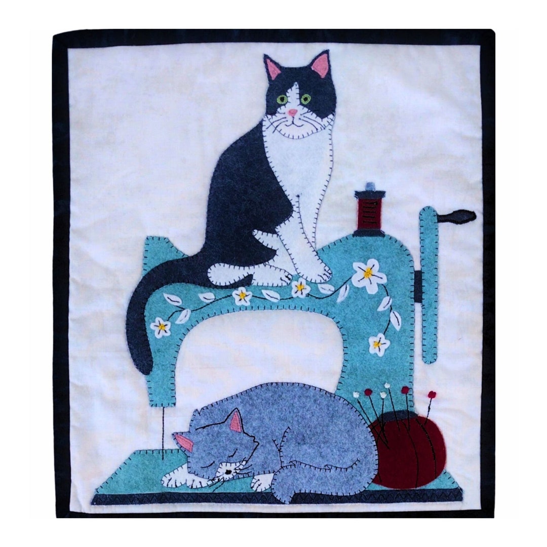 Cat Nap Kit | Cat Wall Quilt Kit | Wall Hanging Quilt Kits | Cat DIY ...