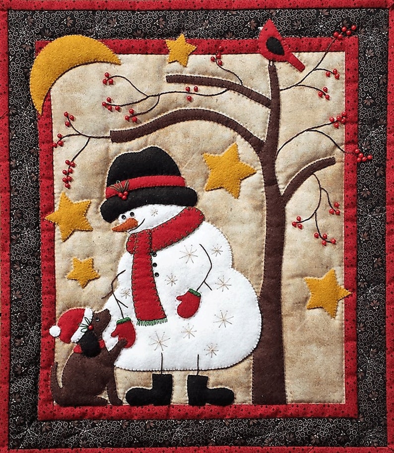 Frosty & Friend Quilt Pattern by Rachel's of Greenfield | Wall Quilt ...