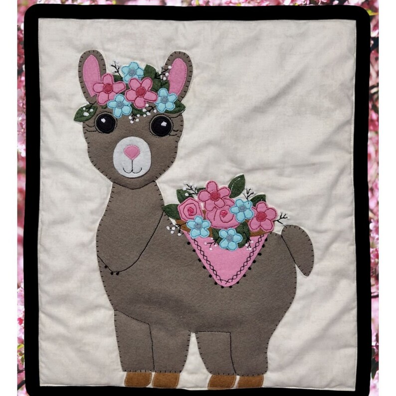 Llama Wall Quilt Pattern, Animal Quilt, Quilting for Beginners, DIY ...