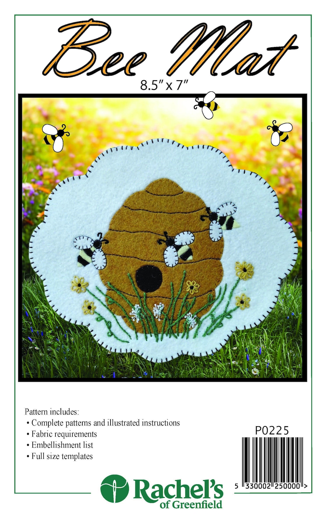 Bee Mat Pattern - Etsy