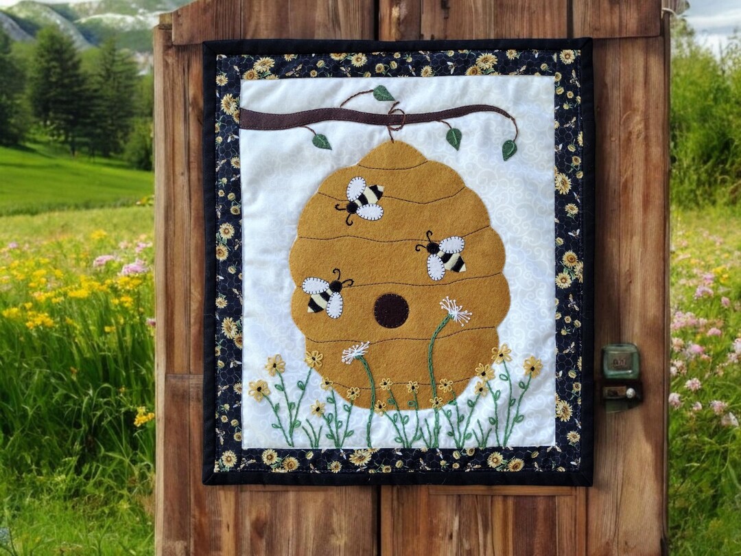 Bee Hive Wall Hanging Quilt Kit by Rachel's of Greenfield | DIY Wall ...