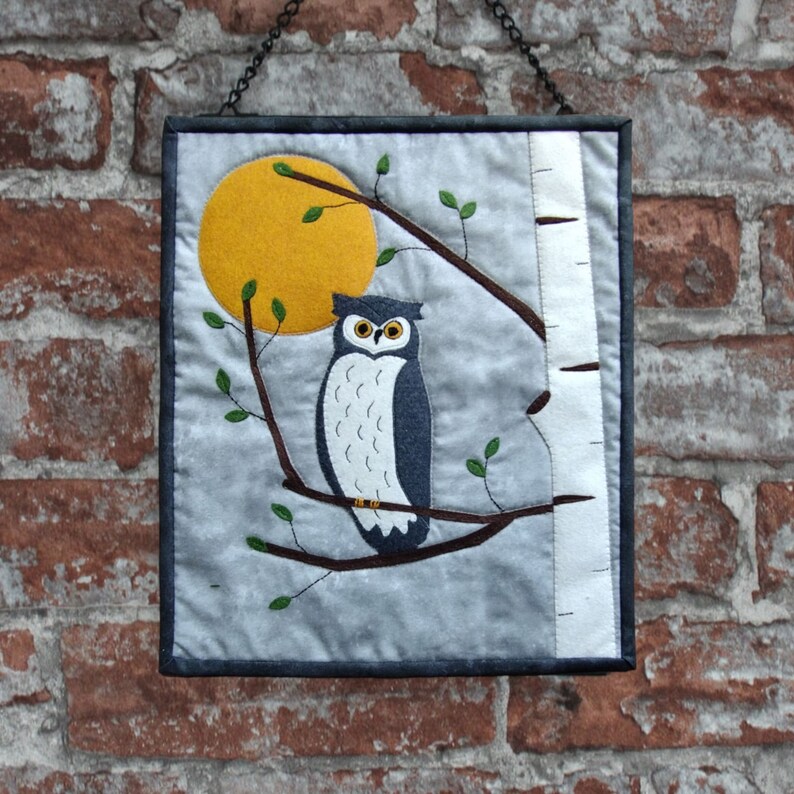 Night Owl Wall Quilt Pattern by Rachel's of Greenfield - Etsy