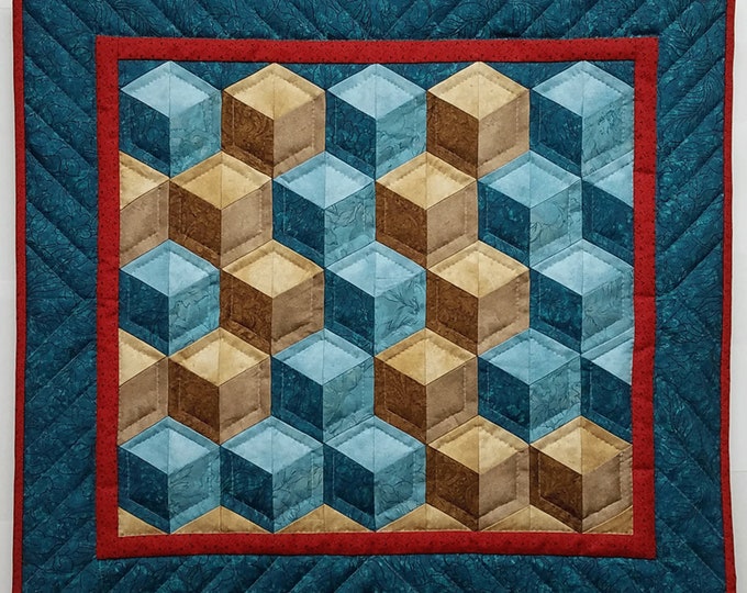 Tumbling Blocks Quilt Pattern by Rachel's of Greenfield - Etsy