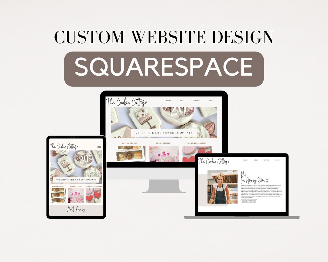 CUSTOM Business Website Design, Squarespace Website Design, Business Website for Coach, Real ...