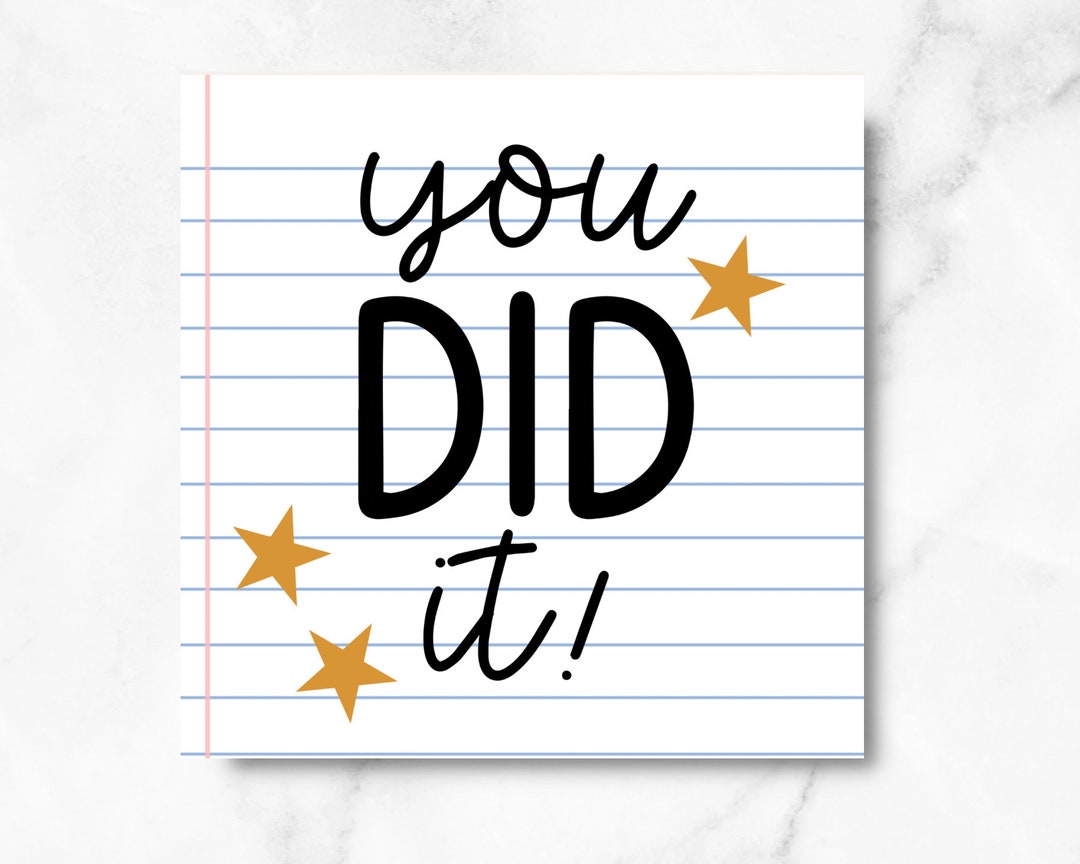 Graduation Cookie Tag, Printable Graduation Card, 2 and 2.5 Inches ...