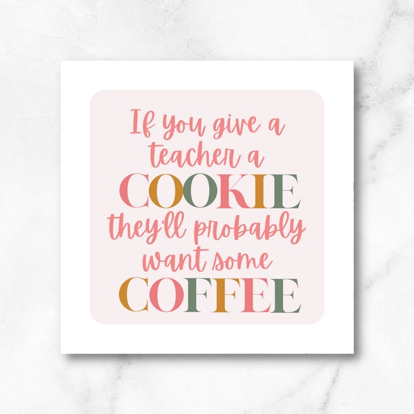 If You Give a Teacher a Cookie - Etsy