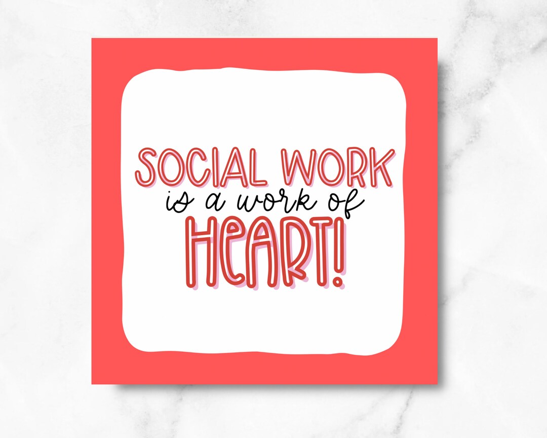 Social Worker Appreciation Tag, Social Worker Cookie Tag, Social Worker ...