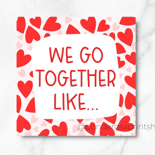 We Go Together Like - Etsy