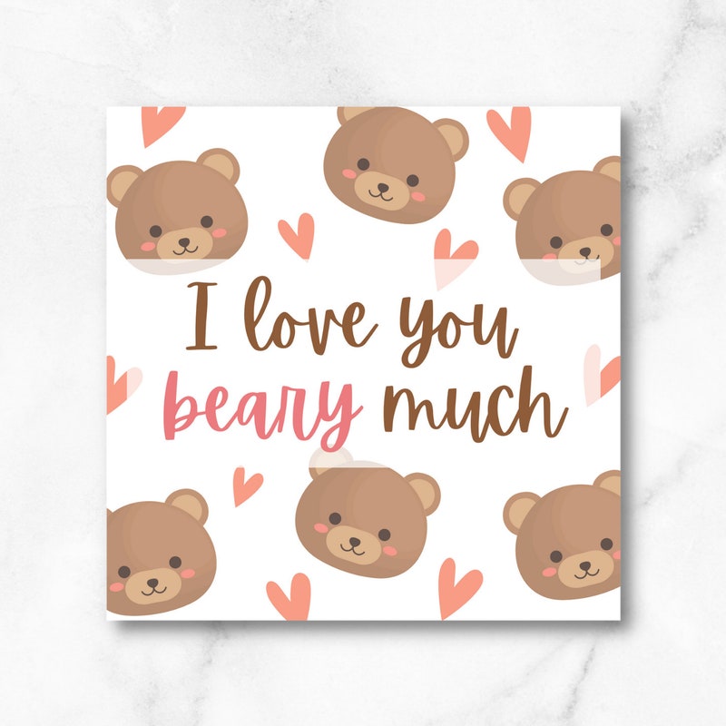 I Love You Beary Much - Etsy