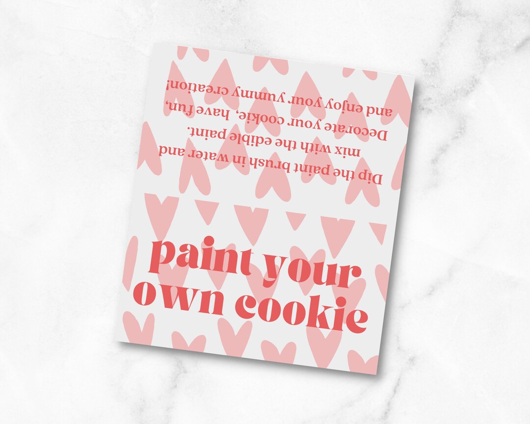 Paint Your Own Cookie Bag Topper, Valentines Day Bag Toppers 3.5" X 4 ...