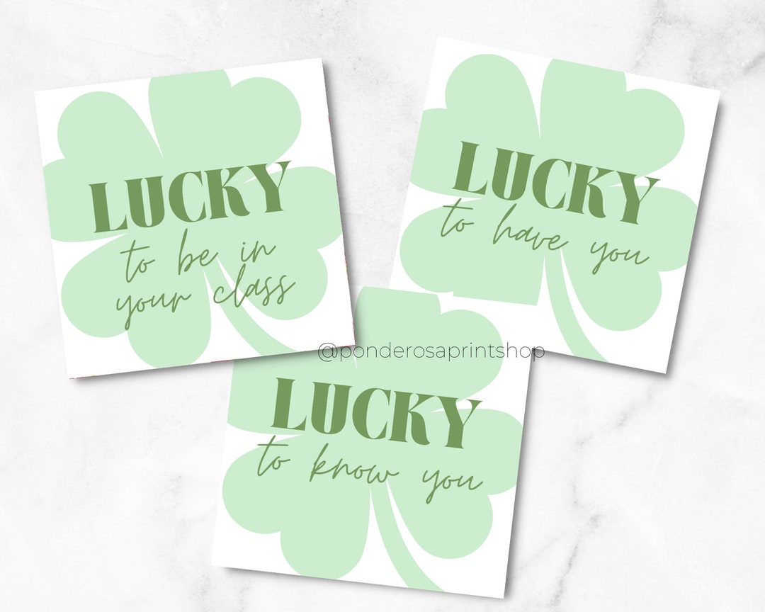 Lucky to Have You, St. Patrick's Day Print, Teacher Gift, Happy St ...