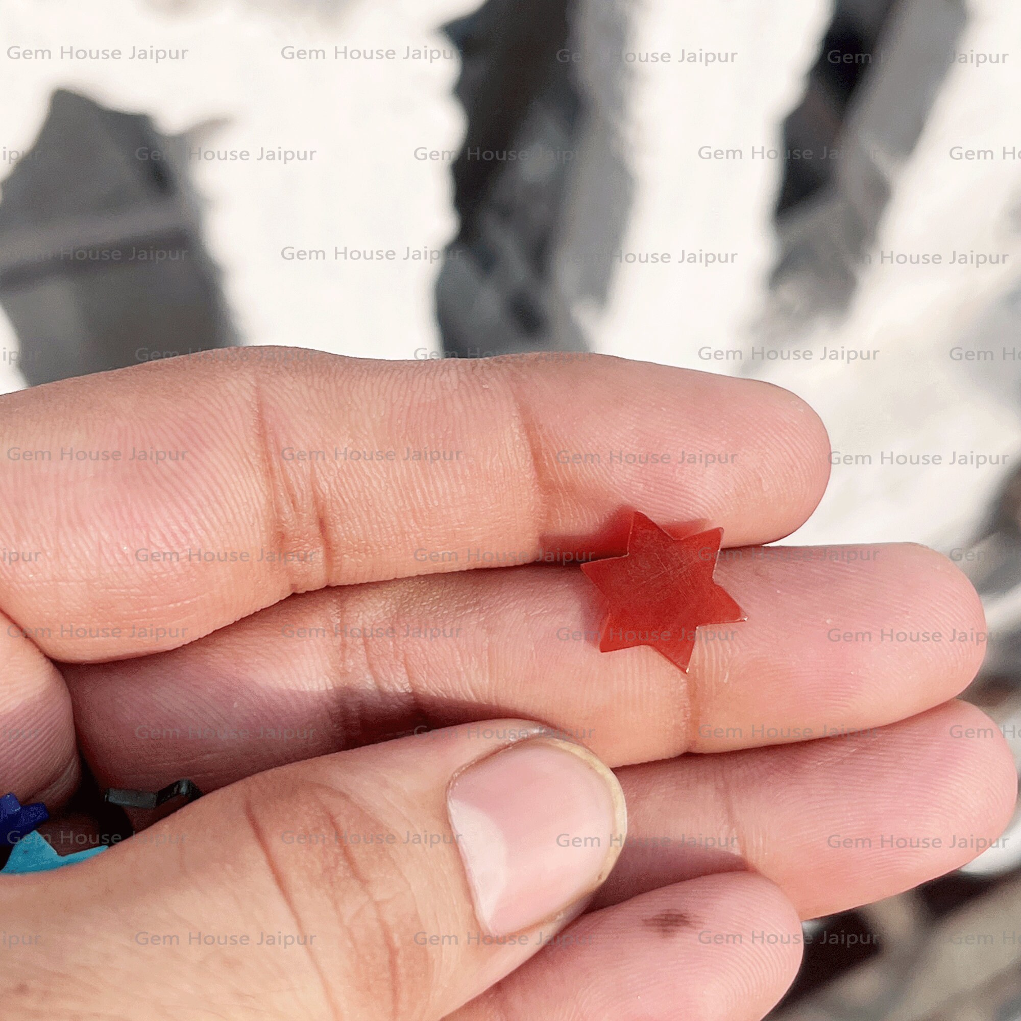 Natural Star Shape Flat Gemstones for Jewelry Making, Lapis Lazuli ...