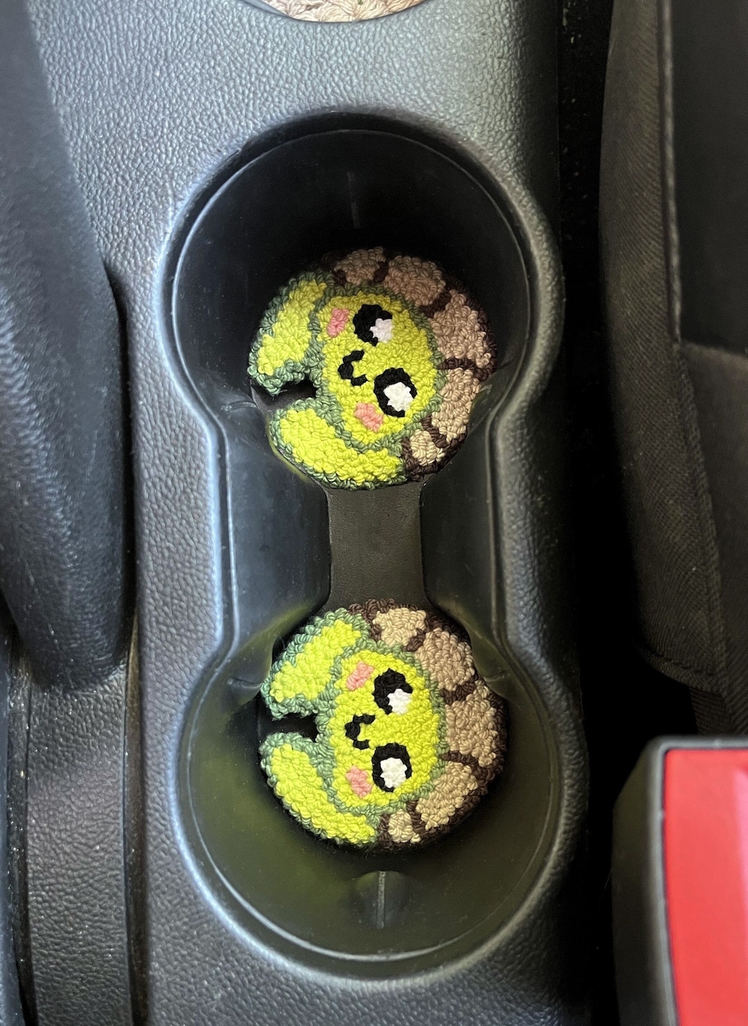 Sea Turtle Punch Needle Car Coasters Turtle Tufted Rug Car Coasters Car ...