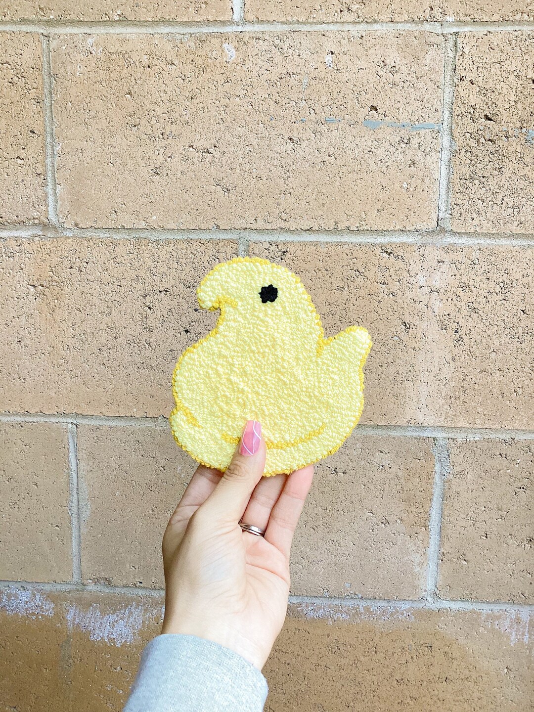 Peeps Marshmallow Punch Needle Coaster Easter Mug Rug - Etsy