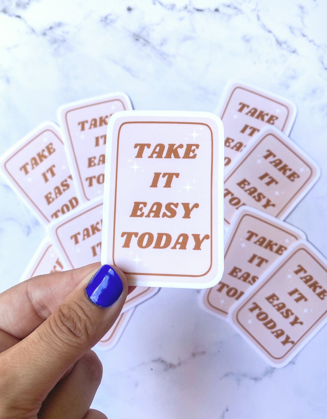Take It Easy Today Sticker | Motivational Saying Sticker ...