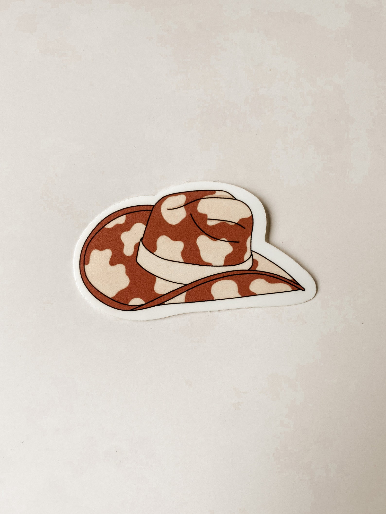 Cow Print Cowboy Hat Stickers Cowgirl Hat Western Aesthetic Stickers ...