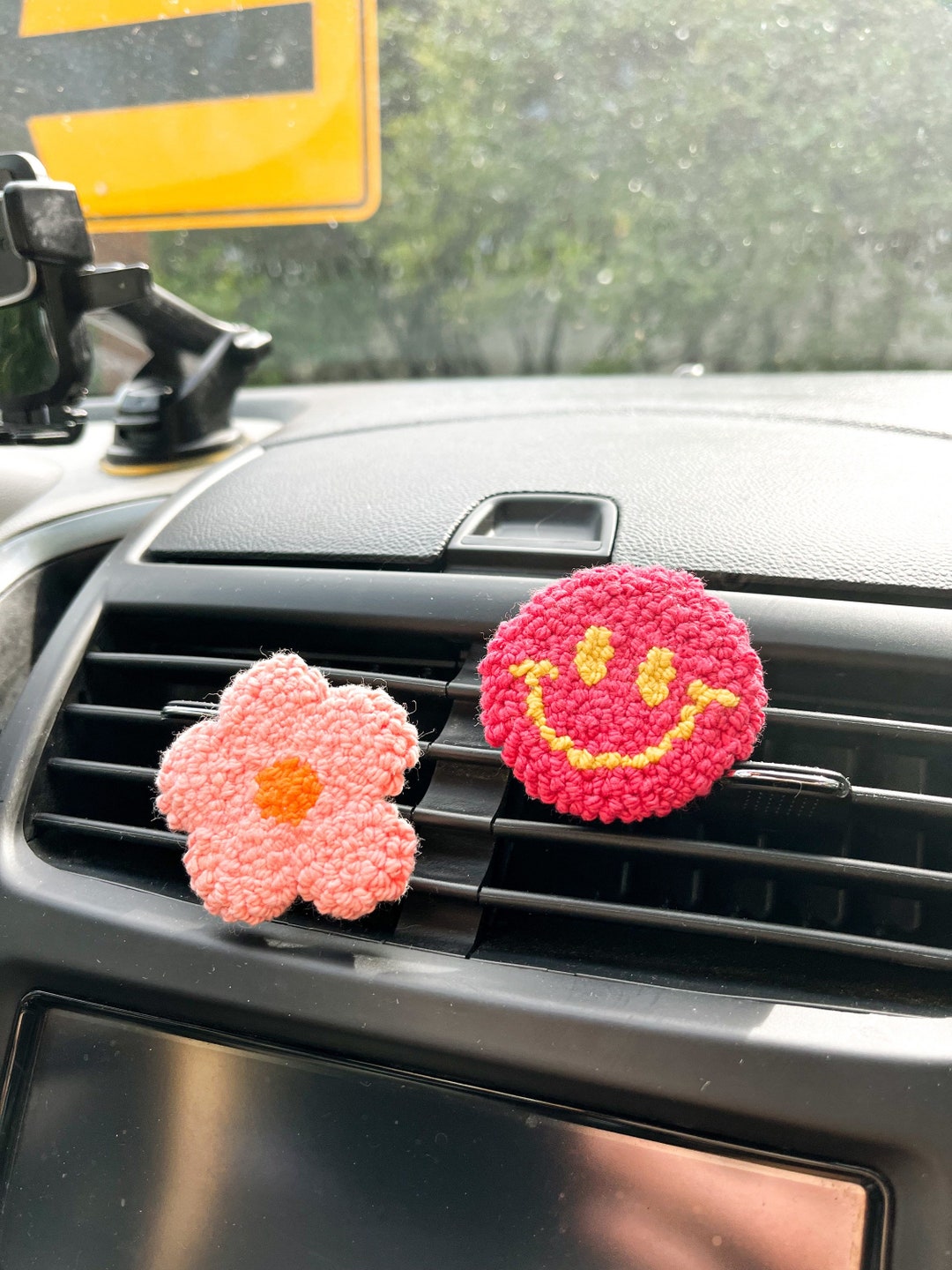 Punch Needle Car Vent Clips Cute Car Vent Freshener Trendy Car ...
