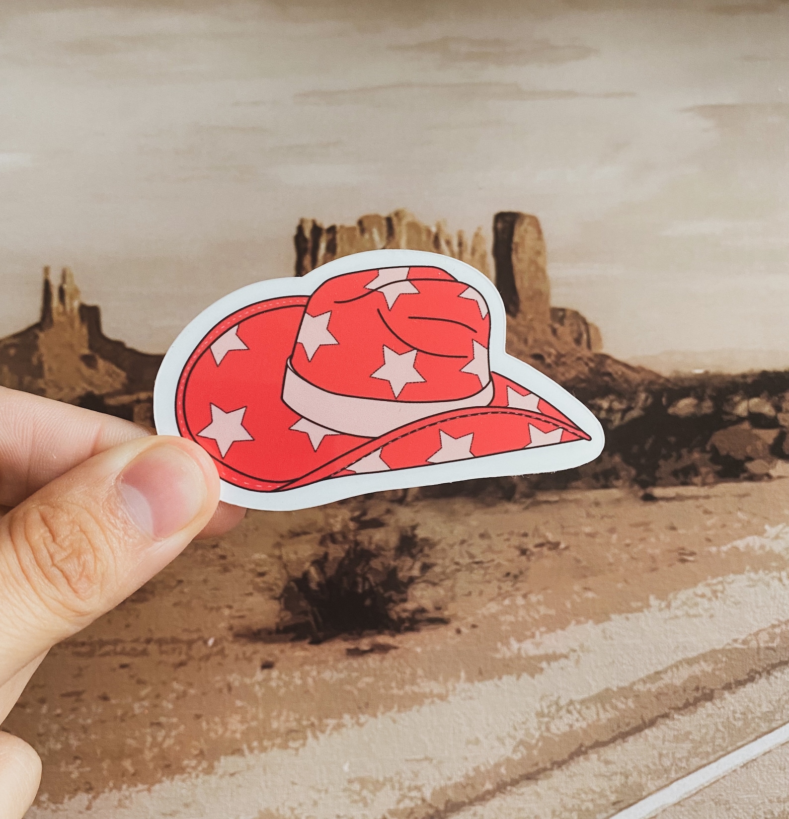 Cowboy Hat Stickers Cowgirl Hat Stickers Western Aesthetic - Etsy