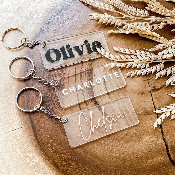 Name Keychain - Etsy