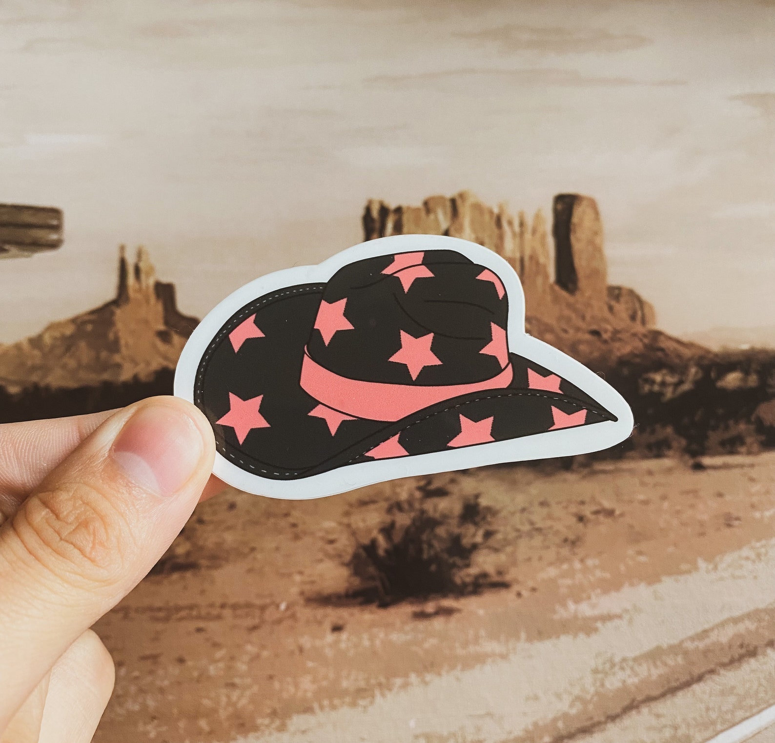 Cowboy Hat Stickers Cowgirl Hat Stickers Western Aesthetic - Etsy