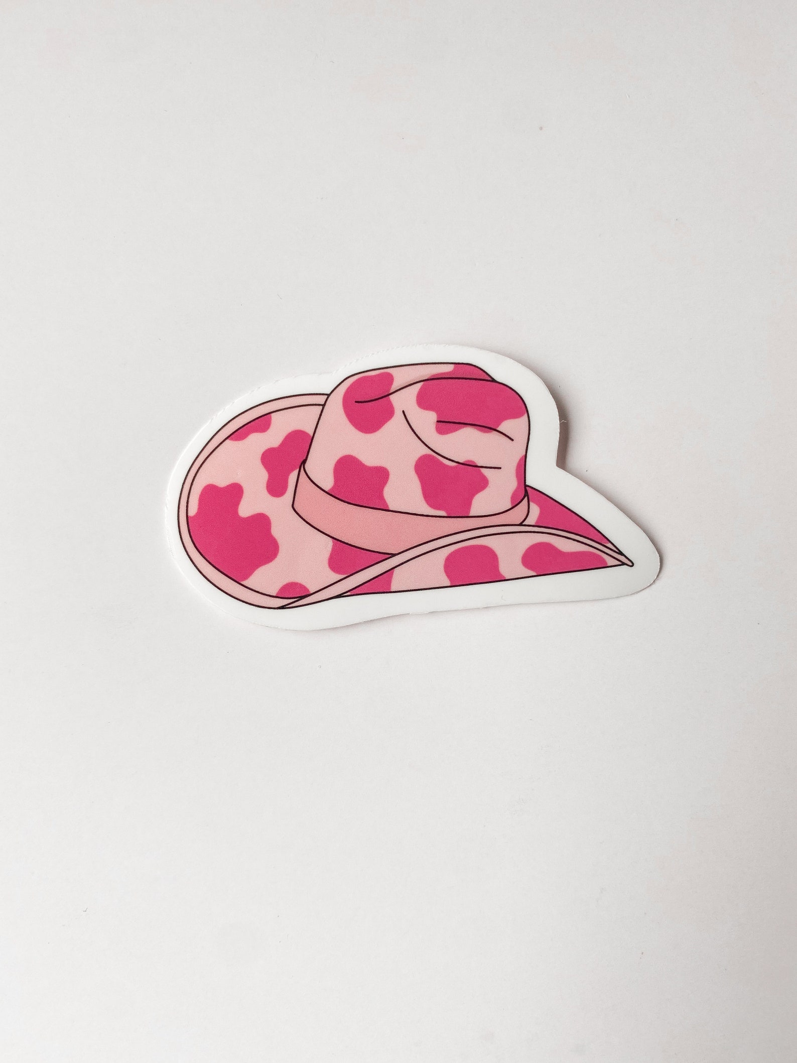 Cow Print Cowboy Hat Stickers Cowgirl Hat Western Aesthetic Stickers ...