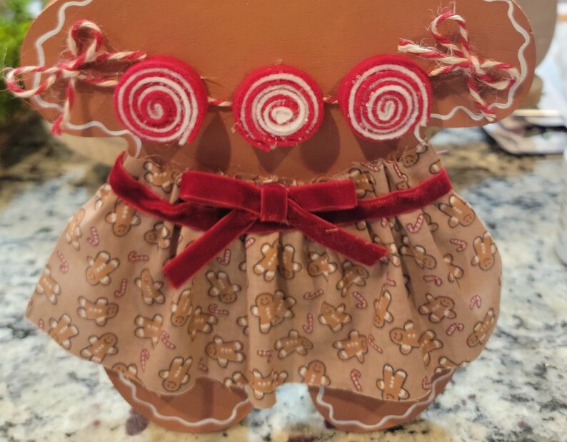 Hand-painted Free-standing Wooden Gingerbread Girl - Etsy