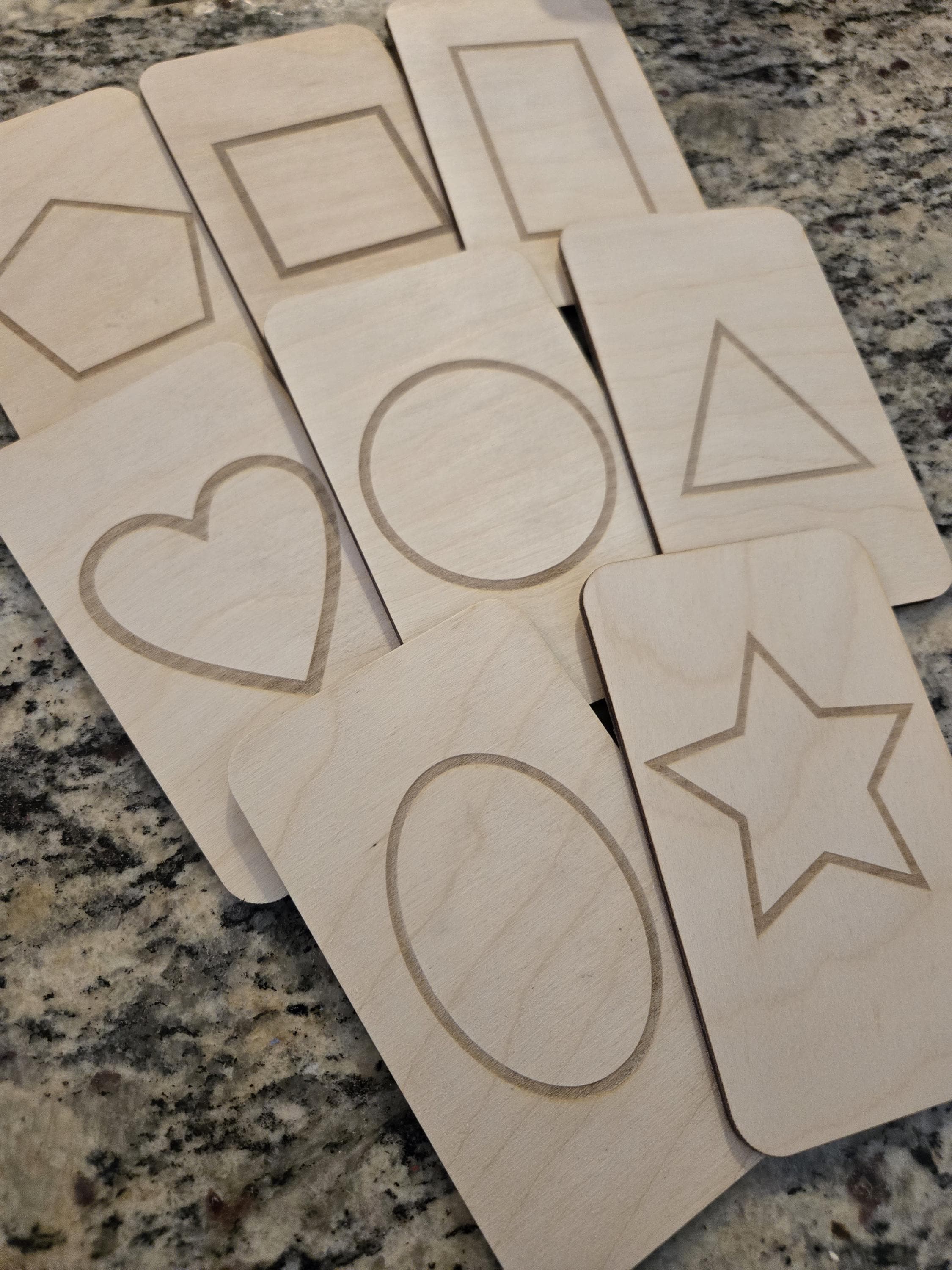 Wooden Finger Tracing Calm Down Cards, Calm Down Corner Tracing Tools ...
