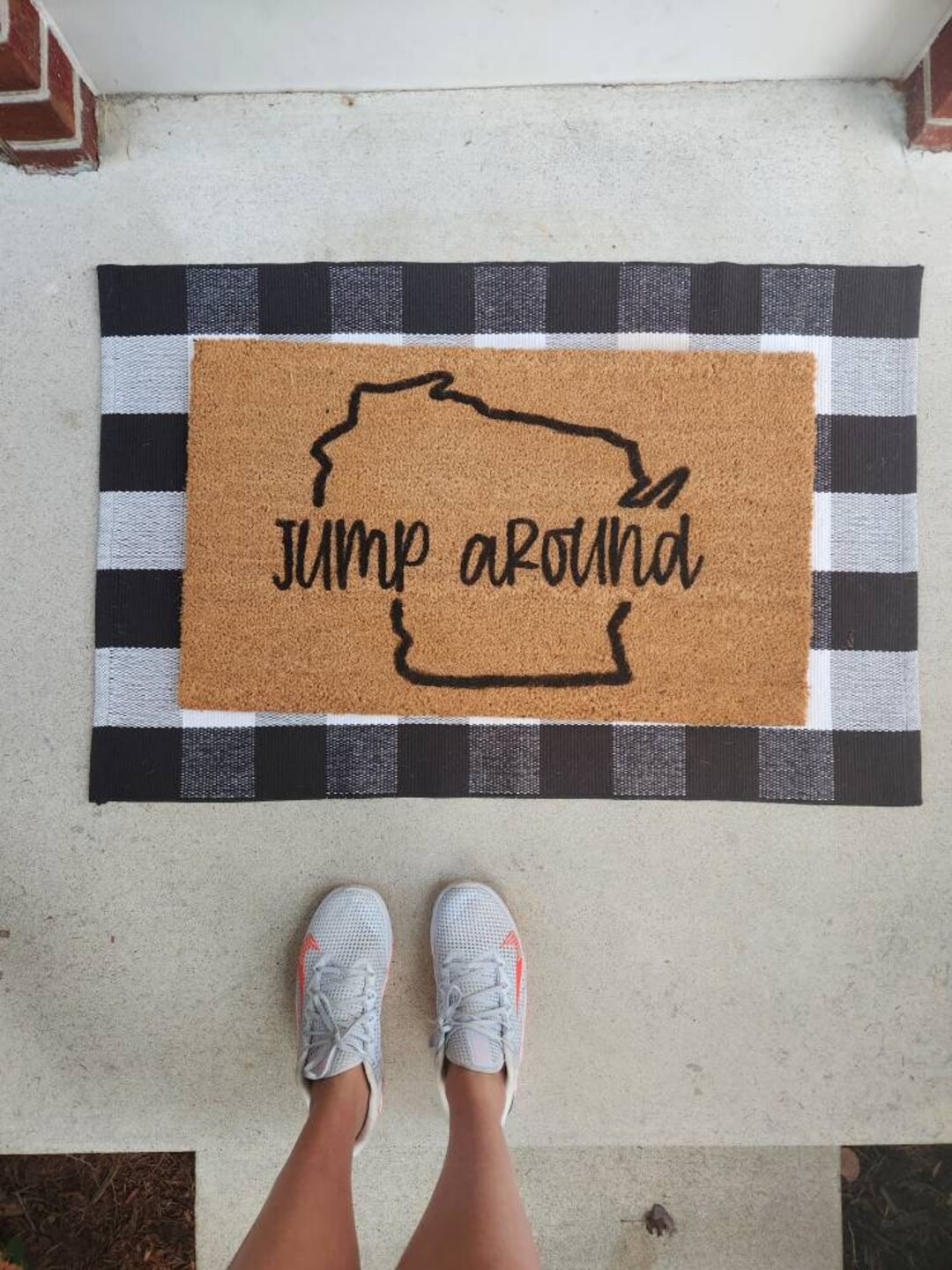 Jump Around Doormat, Wisconsin Badgers Doormat, Wisconsin Doormat ...