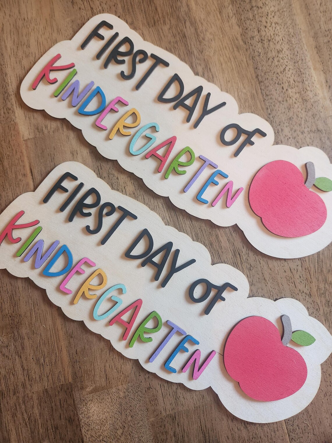 First Day of School Wood Sign, First Day of School Pennant Flag, Cute ...