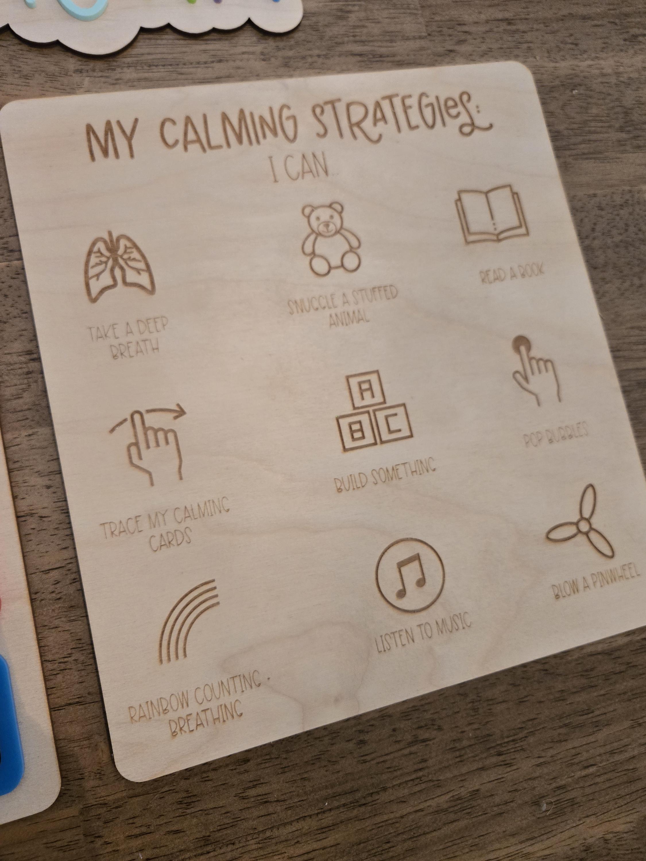 Calm Down Corner Sign Bundle, Take a Breath, What Zone Am I in Sign ...