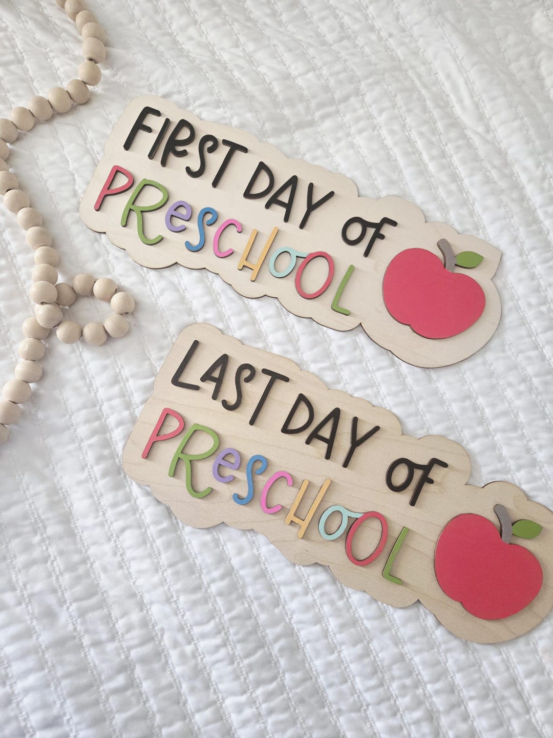 First and Last Day of School Wood Sign Bundle, First Last Day of School ...