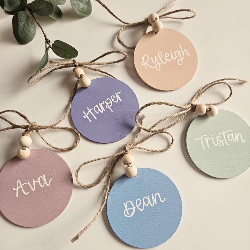 Spring Name Tags - Etsy