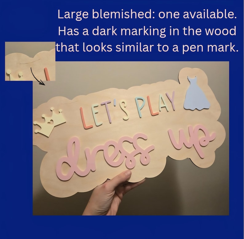 Lets Play Dress up Wood Sign, Kids Playroom Display Sign, Kids Wall ...