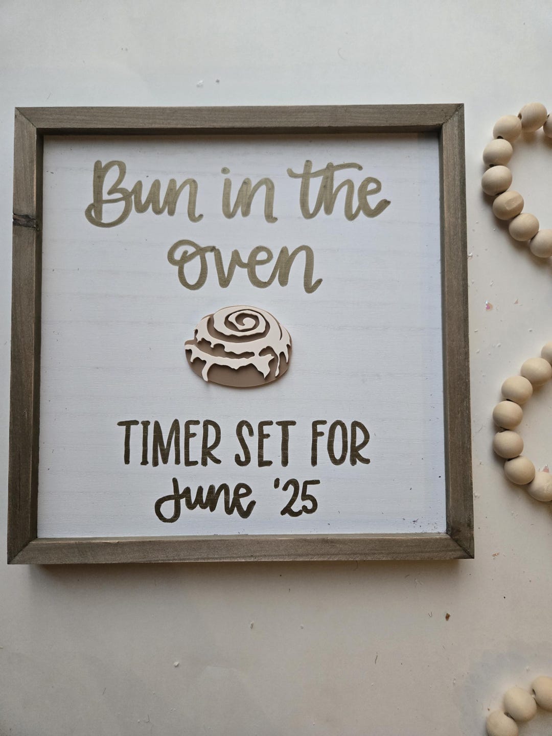 Bun in the Oven Pregnancy Announcement, Baking Pregnancy Announcement ...