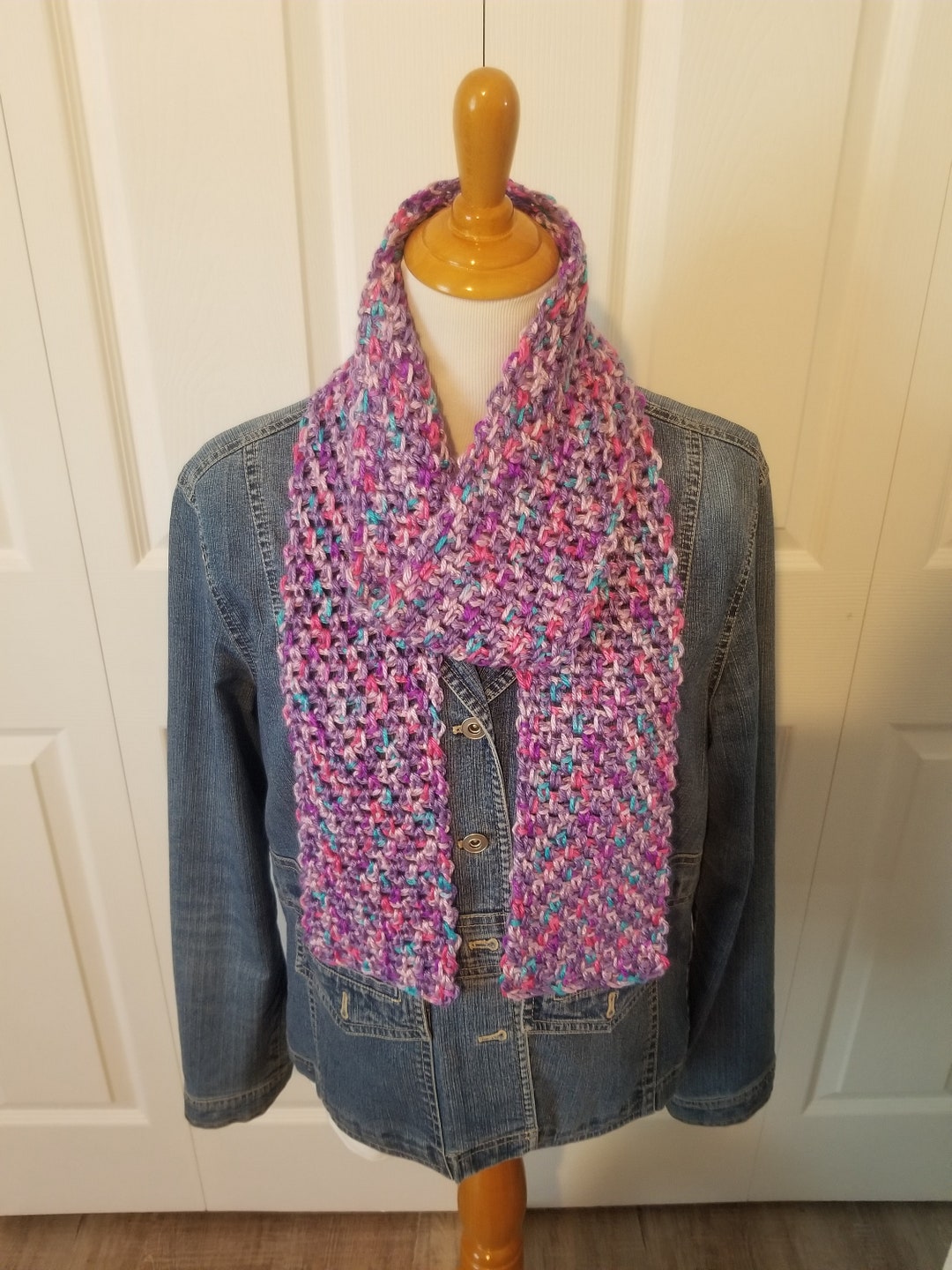 Super Long Scarf, Purple, Styling Options - Etsy