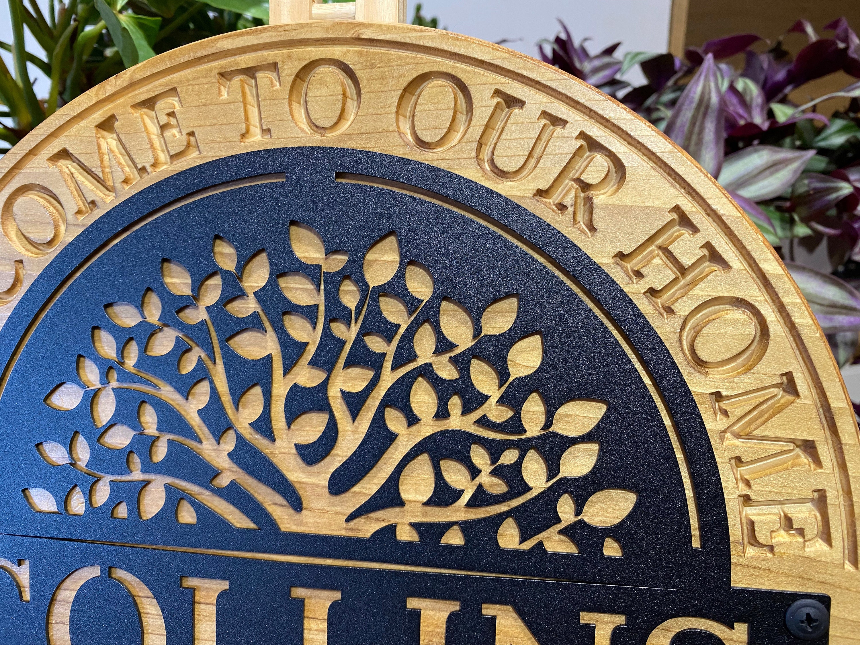 Family Name Sign Personalized Family Name Tree of Life Sign - Etsy