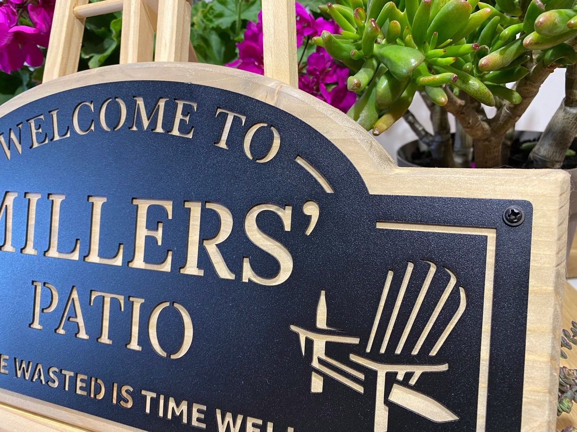 Personalized Patio Sign Custom Patio Sign Housewarming Gift - Etsy