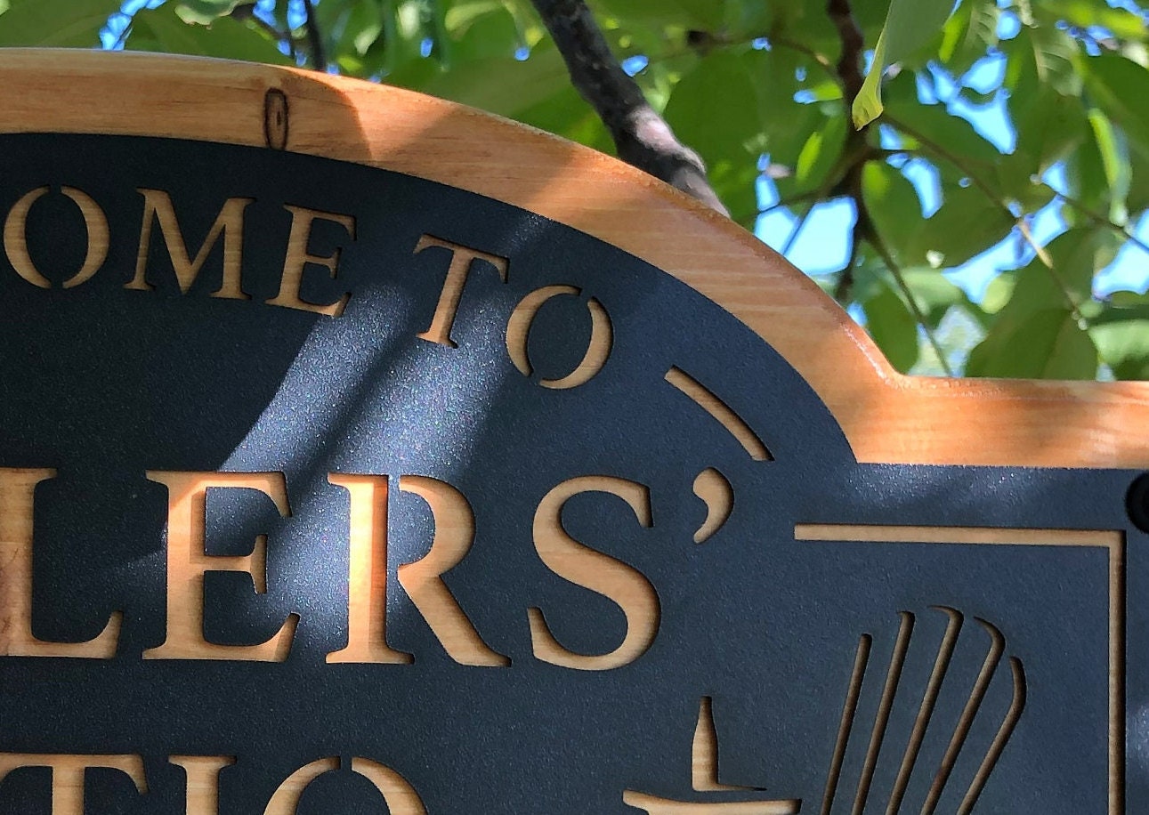 Personalized Patio Sign Custom Patio Sign Housewarming Gift | Etsy