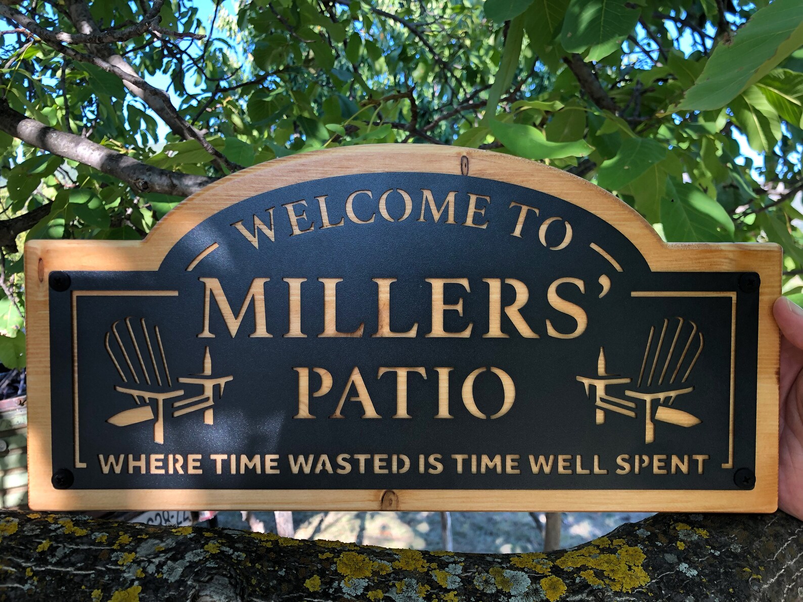 Personalized Patio Sign Custom Patio Sign Housewarming Gift | Etsy