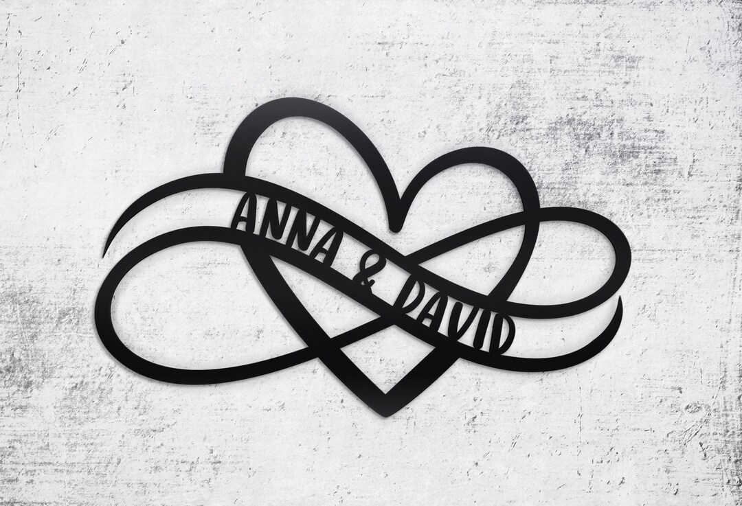 Infinity Love Name Sign, Custom Love Name Sign, Valentine's Gift ...