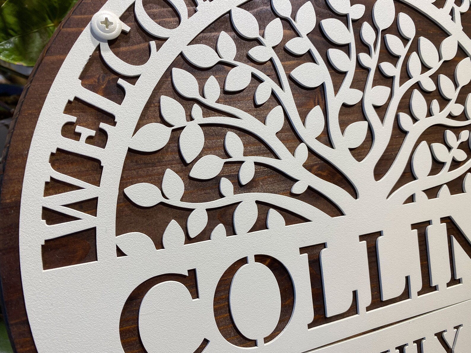 Personalized Family Name Tree of Life Sign Wood and Metal - Etsy