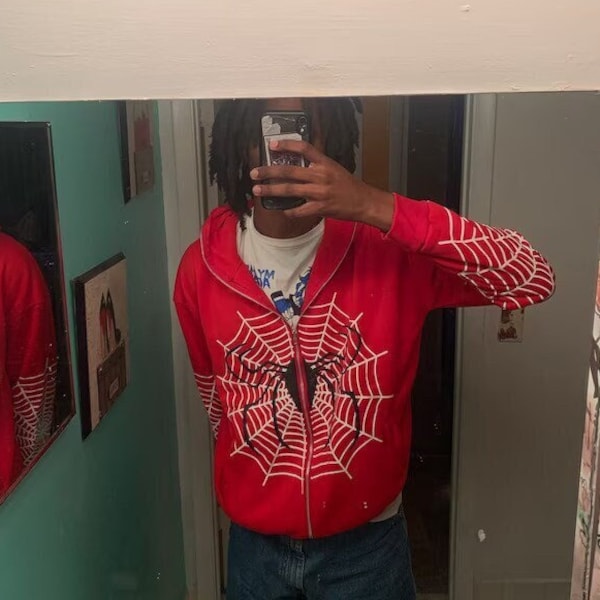 Y2k Spider Hoodie - Etsy UK