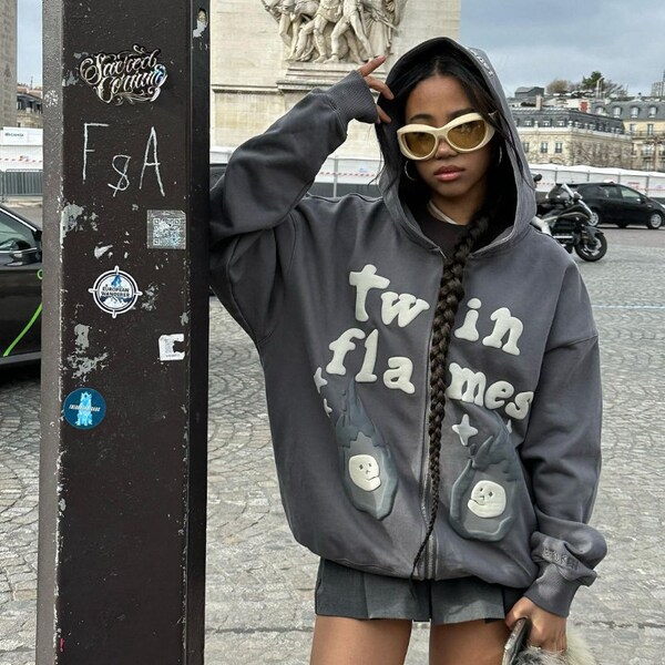 Y2k Hoodie Puff Print - Etsy