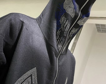 Y2k Full Zip up Hoodie - Etsy