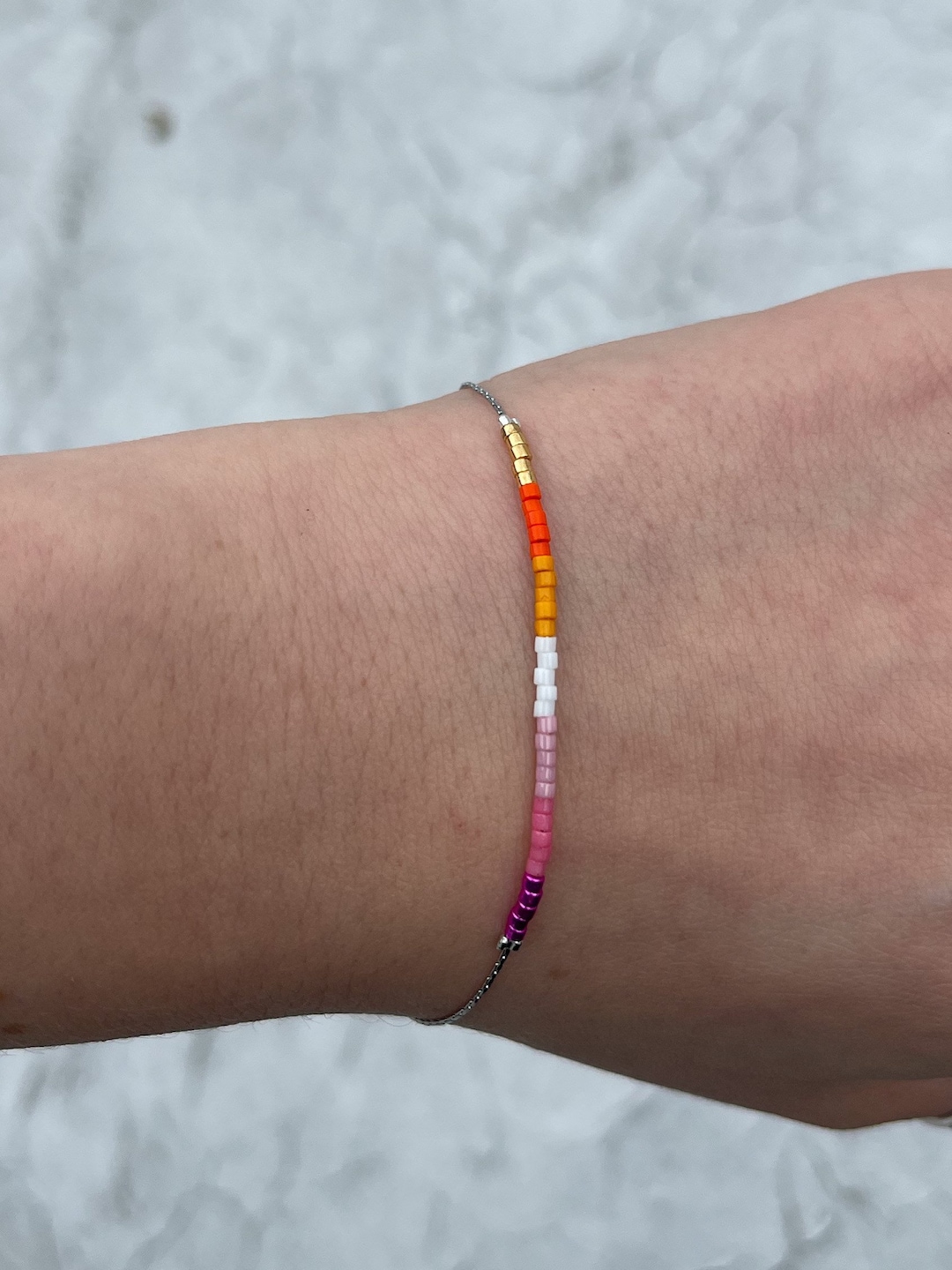 Minimalist Lesbian Chain Bracelet | LGBT | Pride - Etsy