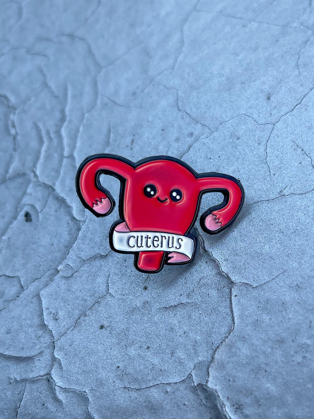 Cuterus | Uterus | Feminist Enamel Pin | Women's Rights - Etsy