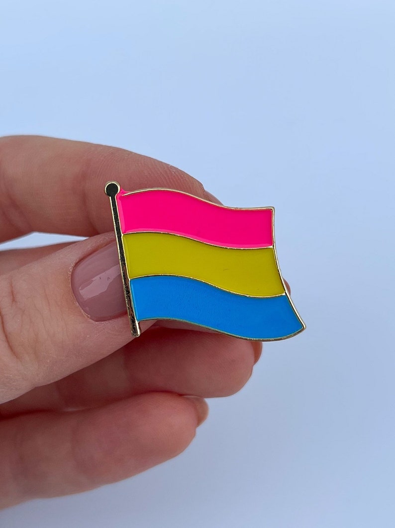 Pansexual Flag Enamel Pin | LGBTQ | Queer - Etsy